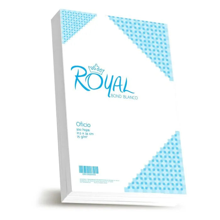 Papel Bond Royal Blanco Oficio 75gr Con 500 Hojas – Regem