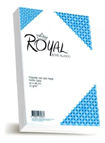 Papel Bond Royal Blanco Doble Carta Con 500 Hojas – Regem